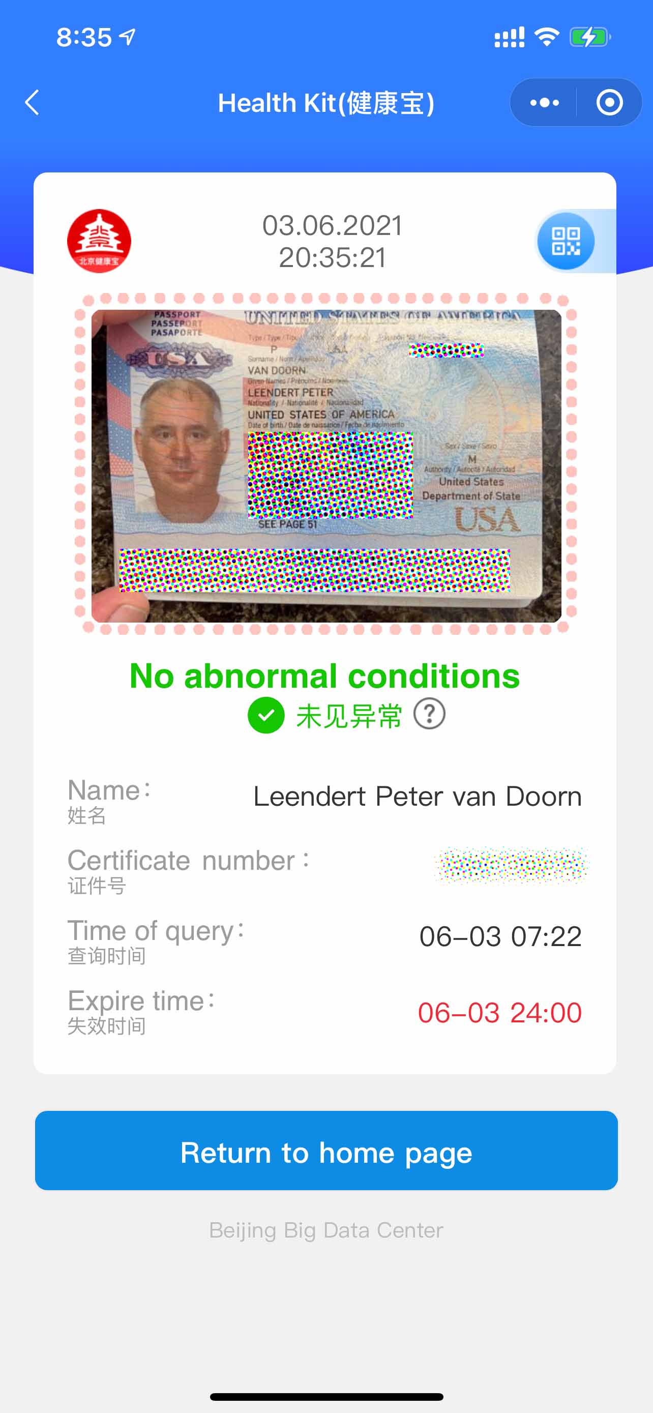 Health and travel codes – Leendert's Musings